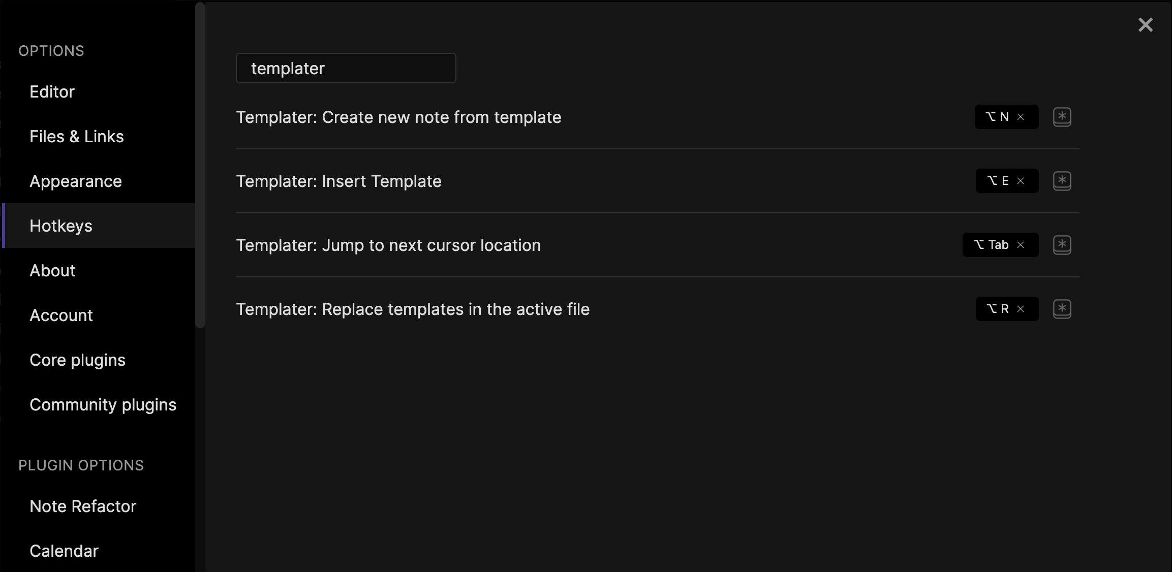 Hotkey not working ? · Issue #106 · SilentVoid13/Templater · GitHub