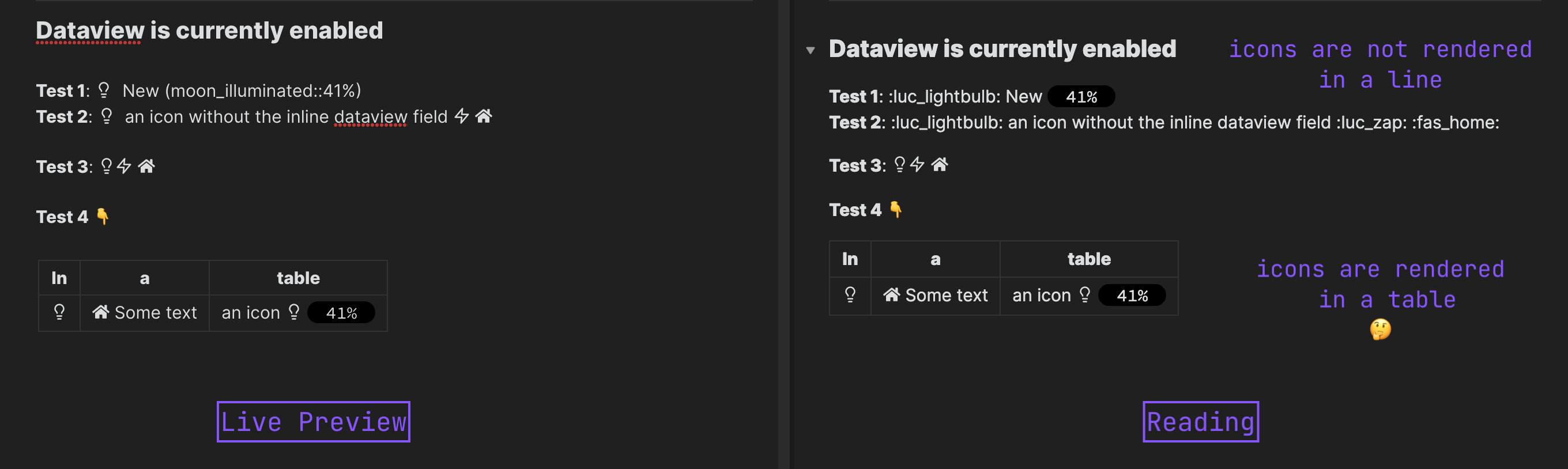 Possible conflict between Dataview (inline dataview field(s)) and the plugin Icon Shortcodes ...