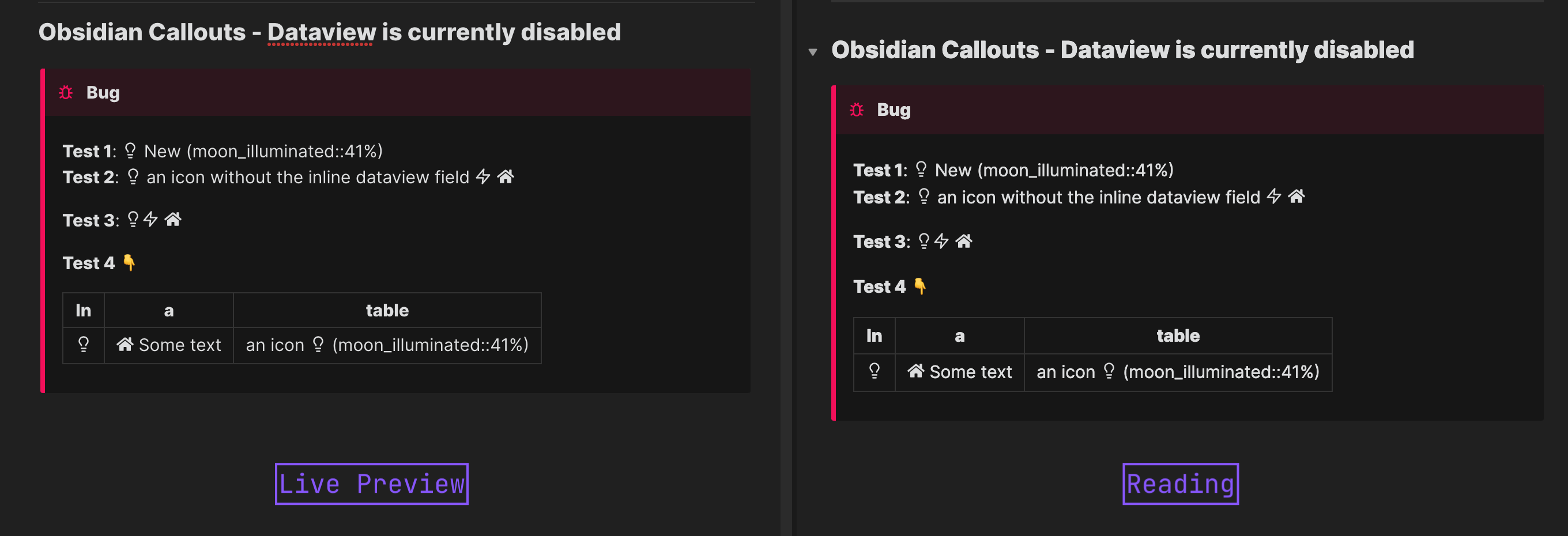 Possible conflict between Dataview (inline dataview field(s)) and the plugin Icon Shortcodes ...