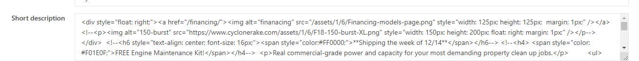 Product short description should be conveted to HTML Editor · Issue #199 · grandnode/grandnode2 ...
