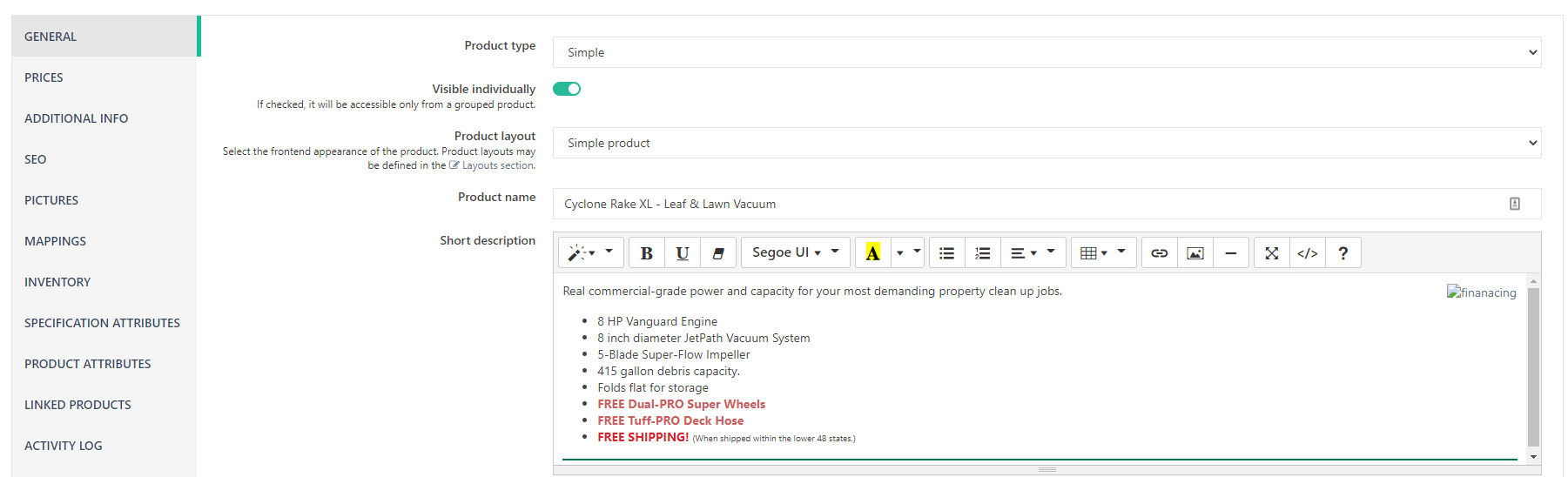Product short description should be conveted to HTML Editor · Issue #199 · grandnode/grandnode2 ...