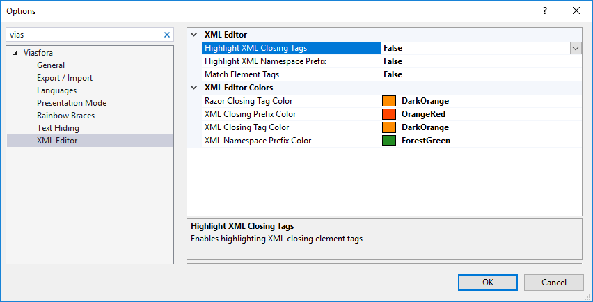VS throws error Winterdom.Viasfora.Xml.XmlTagger (System.ArgumentOutOfRangeException: Specified ...