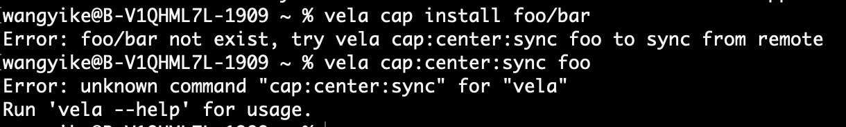 vela cap install error message is wrong · Issue #1028 · kubevela ...