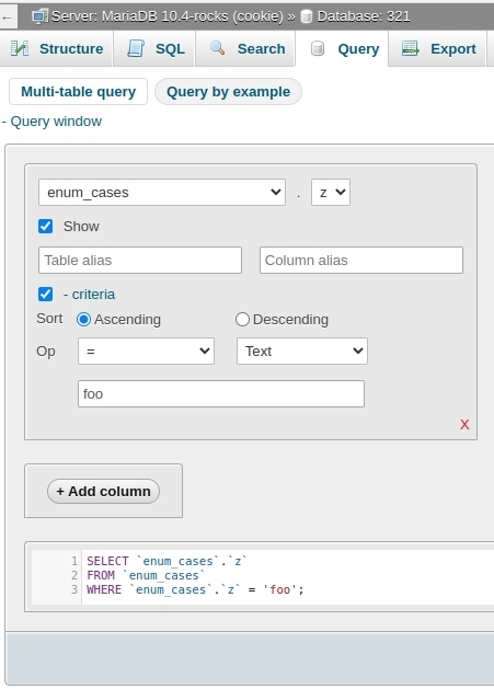 Query builder does not include sort order · Issue #17841 · phpmyadmin/phpmyadmin · GitHub