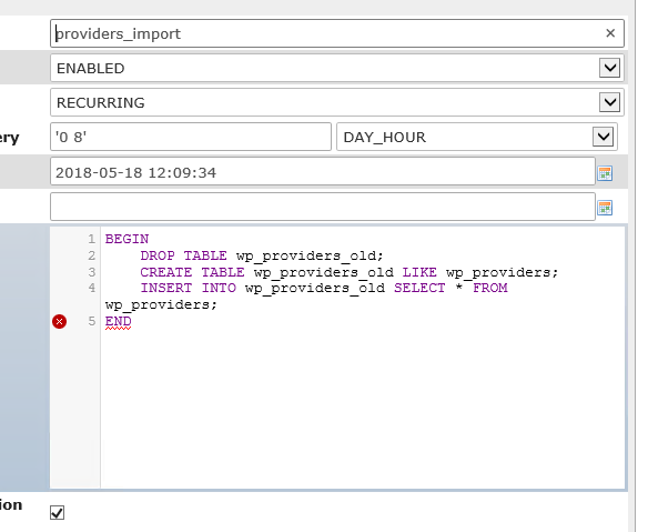 Event Edit View no error reason given · Issue #14324 · phpmyadmin/phpmyadmin · GitHub