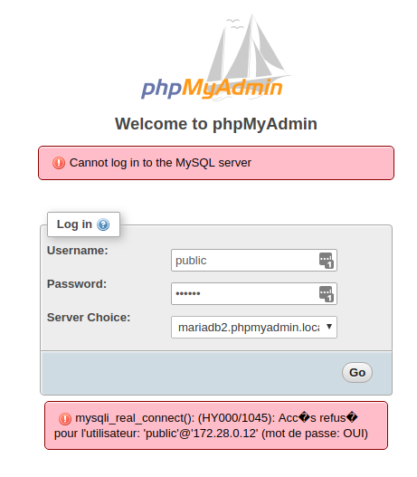 Login error, localised messages are badly encoded ' ' · Issue #15012 · phpmyadmin/phpmyadmin ...