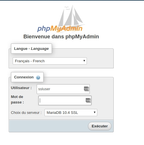 [5.1] French login form misaligned · Issue #16050 · phpmyadmin ...