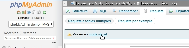 visual builder for queries missing · Issue #16083 · phpmyadmin/phpmyadmin · GitHub