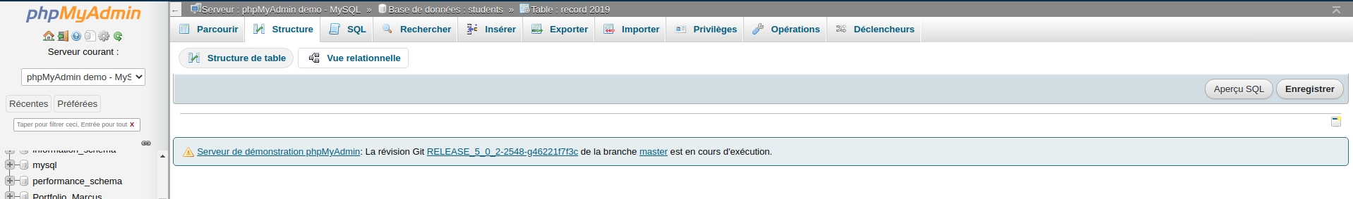 Foreign keys not showing on 5.1 · Issue #16365 · phpmyadmin/phpmyadmin · GitHub