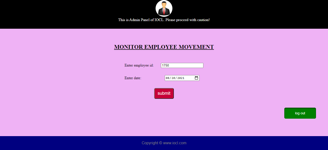 GitHub - Mrin45/Employee-Movement-Tracking-and-Monitoring-Website-for-IOCL: A website was built ...