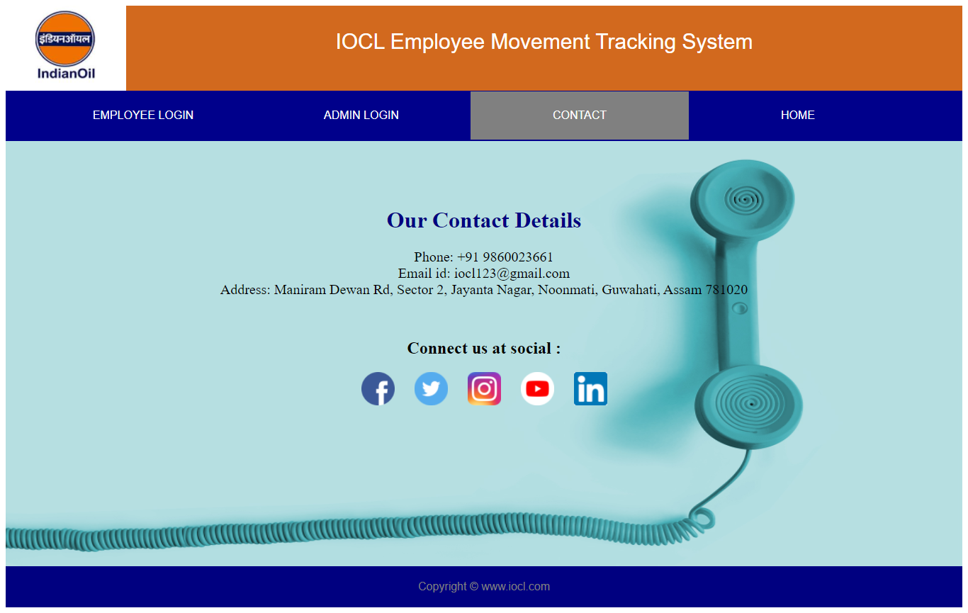 GitHub - Mrin45/Employee-Movement-Tracking-and-Monitoring-Website-for-IOCL: A website was built ...