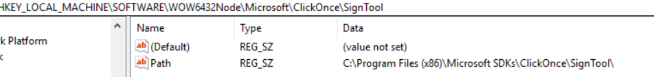 SignFile cannot find signtool.exe with MSBuild v17.1 installed from Visual studio build tools ...