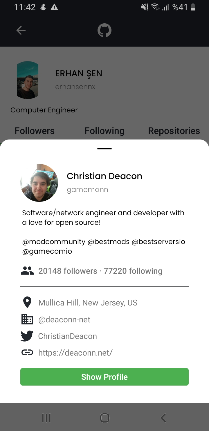 GitHub - erhansennx/GithubProfileViewer-App