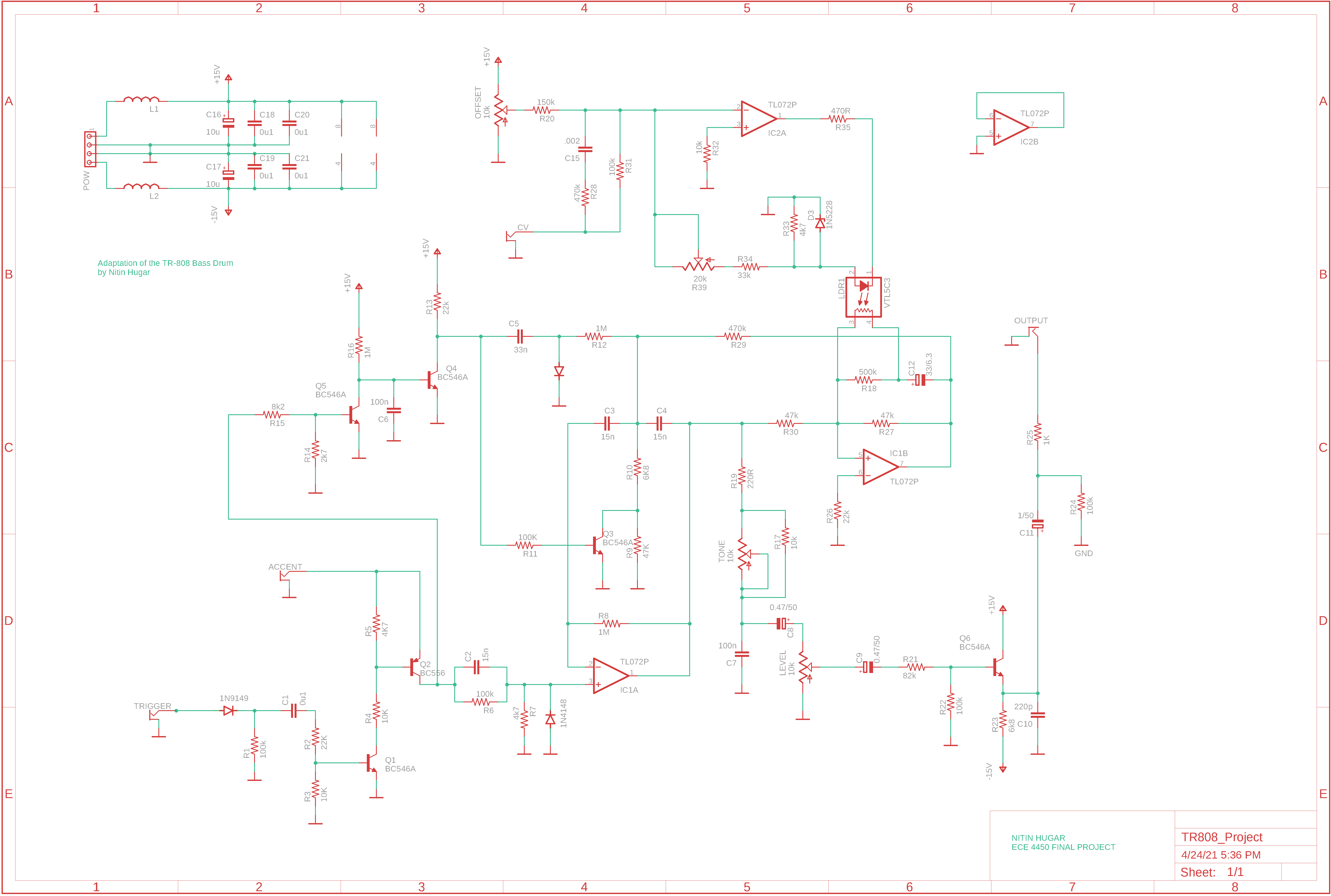 GitHub - nitin-hugar/TR808-Clone: A modified schematic and PCB for a ...