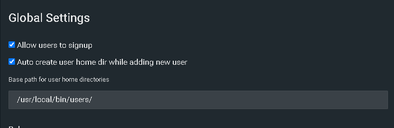 User directory not being generated. · Issue #2567 · filebrowser/filebrowser · GitHub