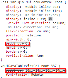 MUIDataTableViewCol style not getting set from theme · Issue #1829 · gregnb/mui-datatables · GitHub