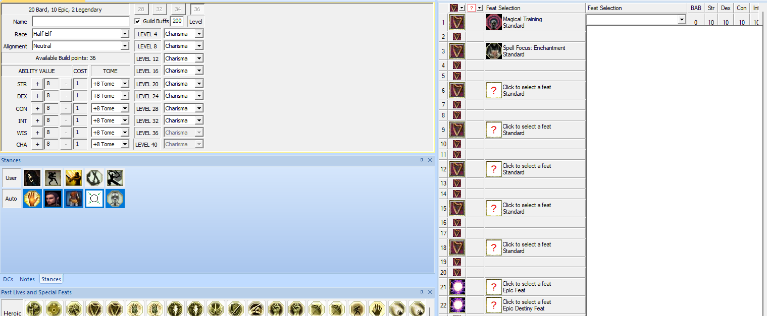 Half Elf Dielettante · Issue #605 · Maetrim/DDOBuilder · GitHub