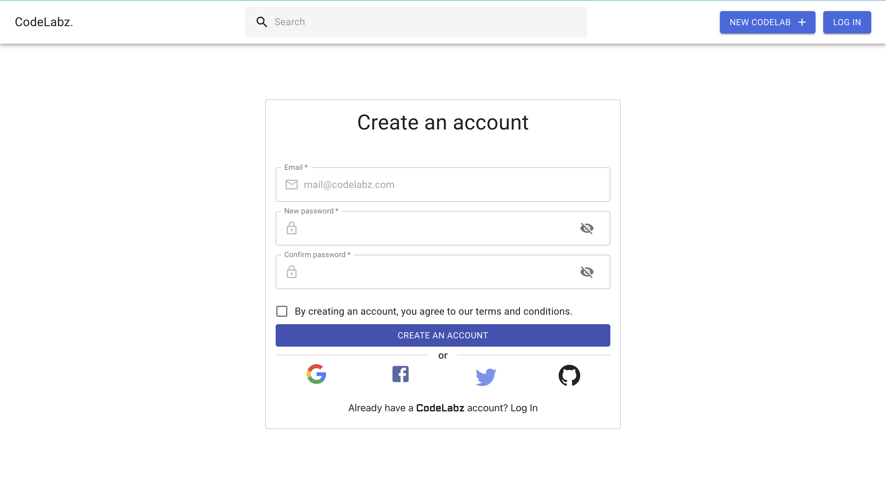 Improved UI of signup page · Issue #565 · scorelab/Codelabz · GitHub