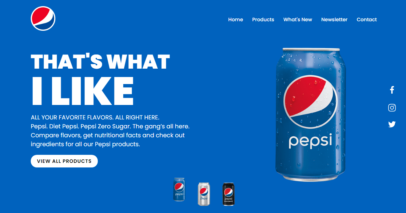 GitHub - KILLERTIAN/Pepsi-Landing-page: This landing page is made using ...