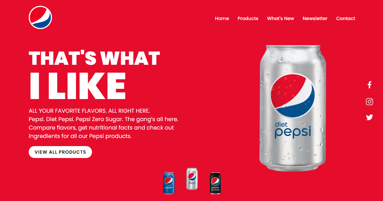GitHub - KILLERTIAN/Pepsi-Landing-page: This landing page is made using HTML,CSS and JavaScript ...