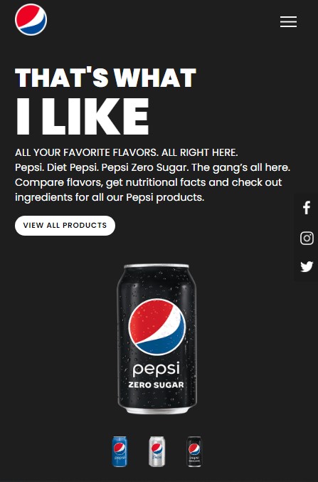 GitHub - KILLERTIAN/Pepsi-Landing-page: This landing page is made using HTML,CSS and JavaScript ...