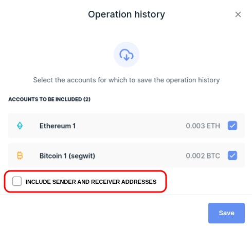 Add sender/receiver address to operation history CSV export · Issue #3506 · LedgerHQ/ledger-live ...