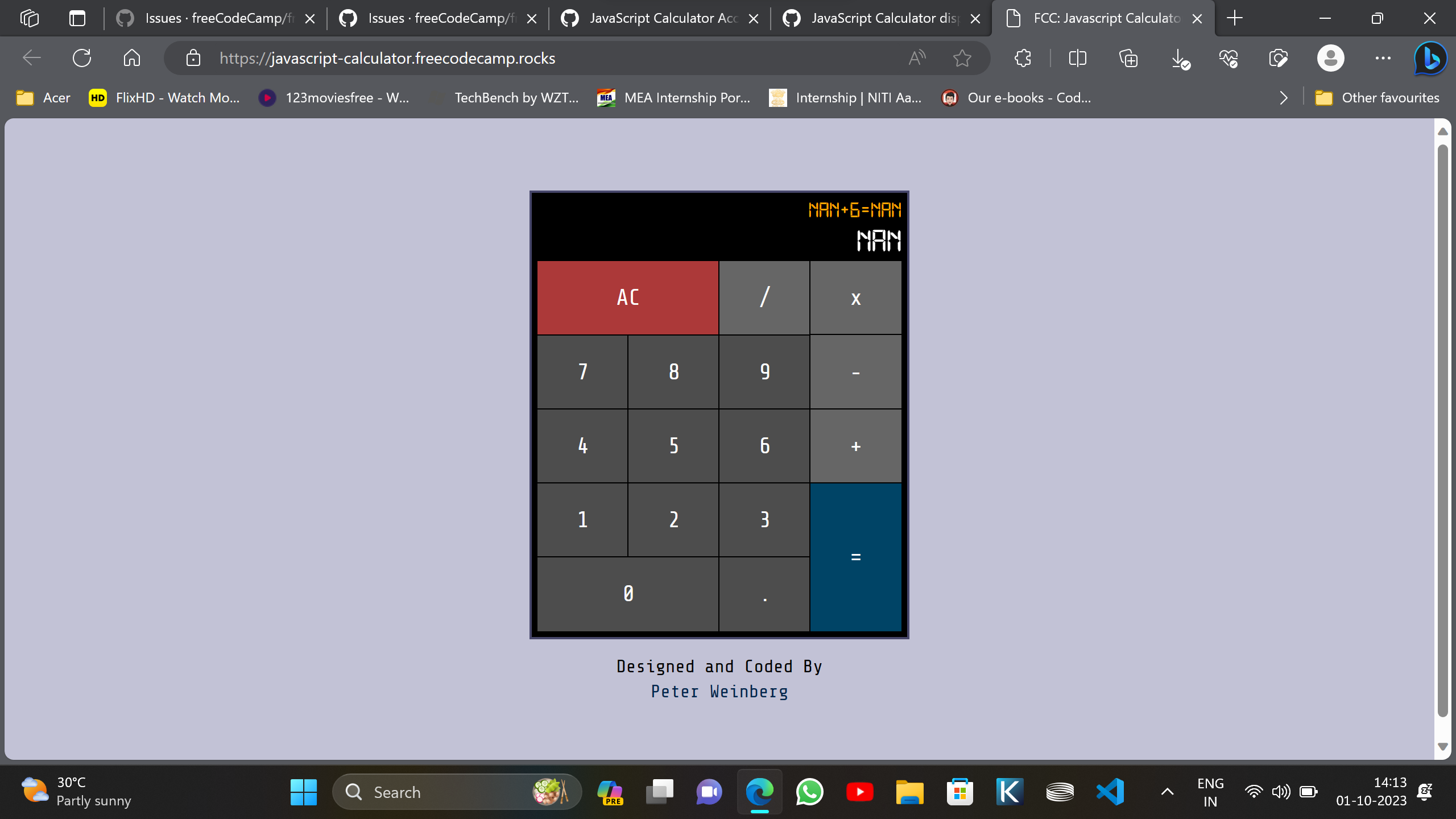 JavaScript Calculator bug · Issue #51727 · freeCodeCamp/freeCodeCamp · GitHub