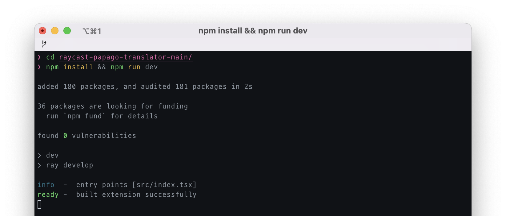 GitHub - ysjkof/raycast-papago-translator: Papago Translator of Raycast Extension