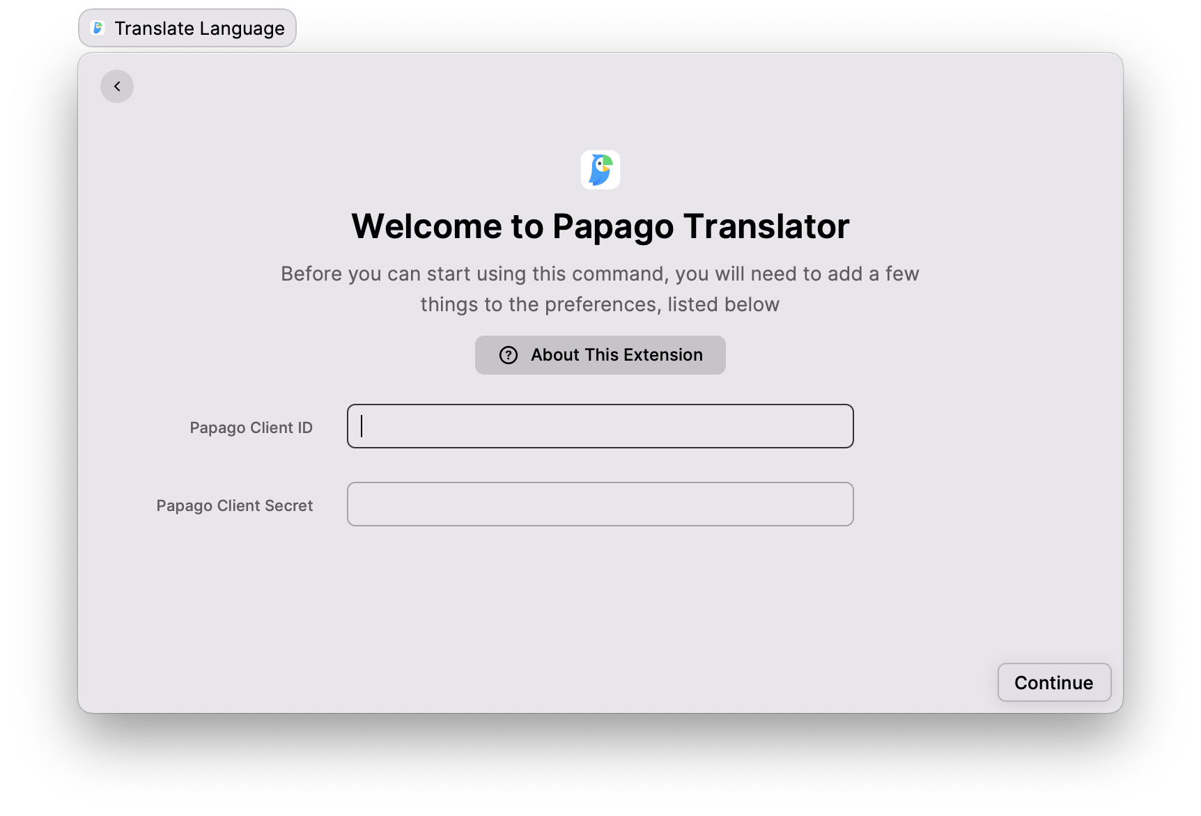 GitHub - ysjkof/raycast-papago-translator: Papago Translator of Raycast Extension