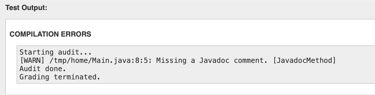Missing a JavaDoc comment. [JavadocMethod] · Issue #87 · nus-cs2030/2021-s2 · GitHub