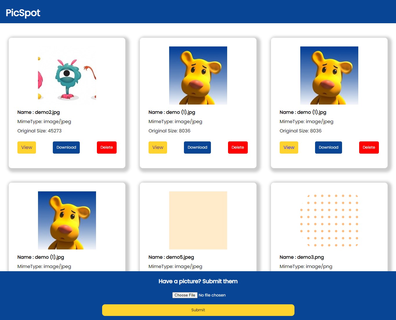 GitHub - everly-gif/picspot: A spot to upload, view and download images built with React + Appwrite