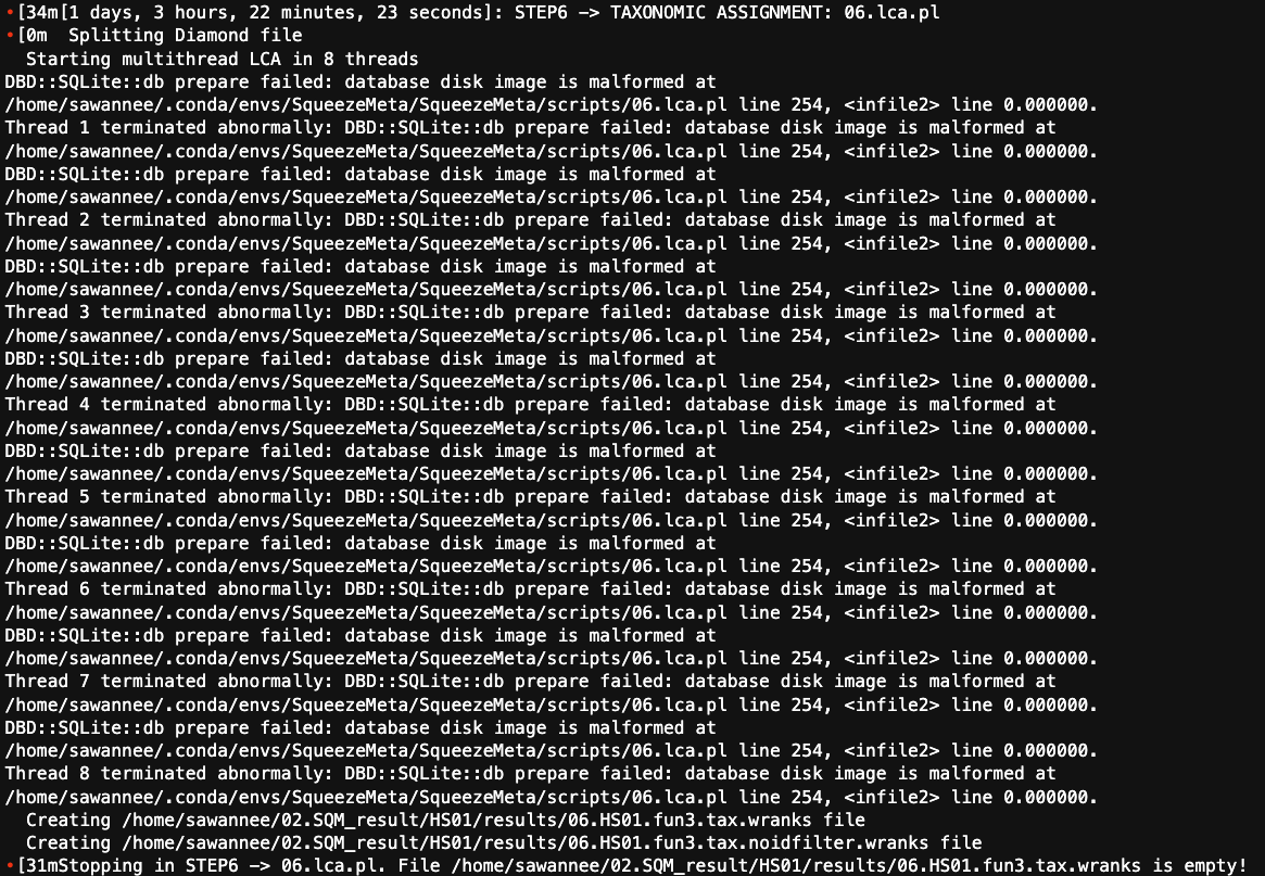 Error occurred in the step of 06.lca.pl · Issue #582 · jtamames/SqueezeMeta · GitHub