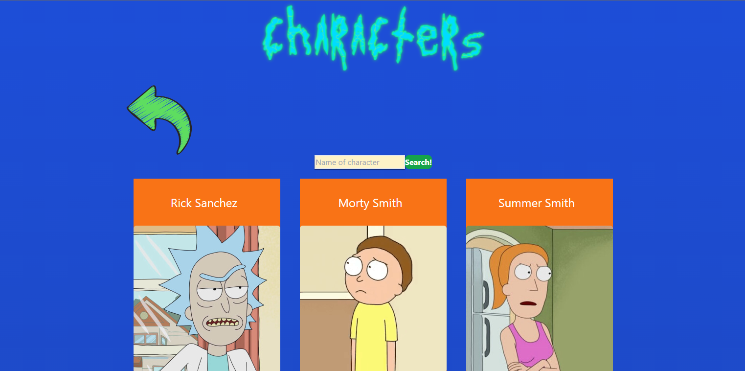 GitHub - guivargas95/RickAndMorty: Do you like Rick And morty? With this full responsive app you ...