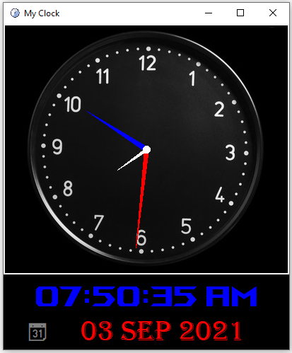 GitHub - code-lover636/Calendar-Analog-Clock-GUI: Completely working ...