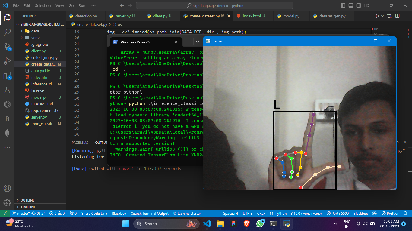 GitHub - code-lover636/Signal_Sign_Language_Interpreter: Indian Sign ...
