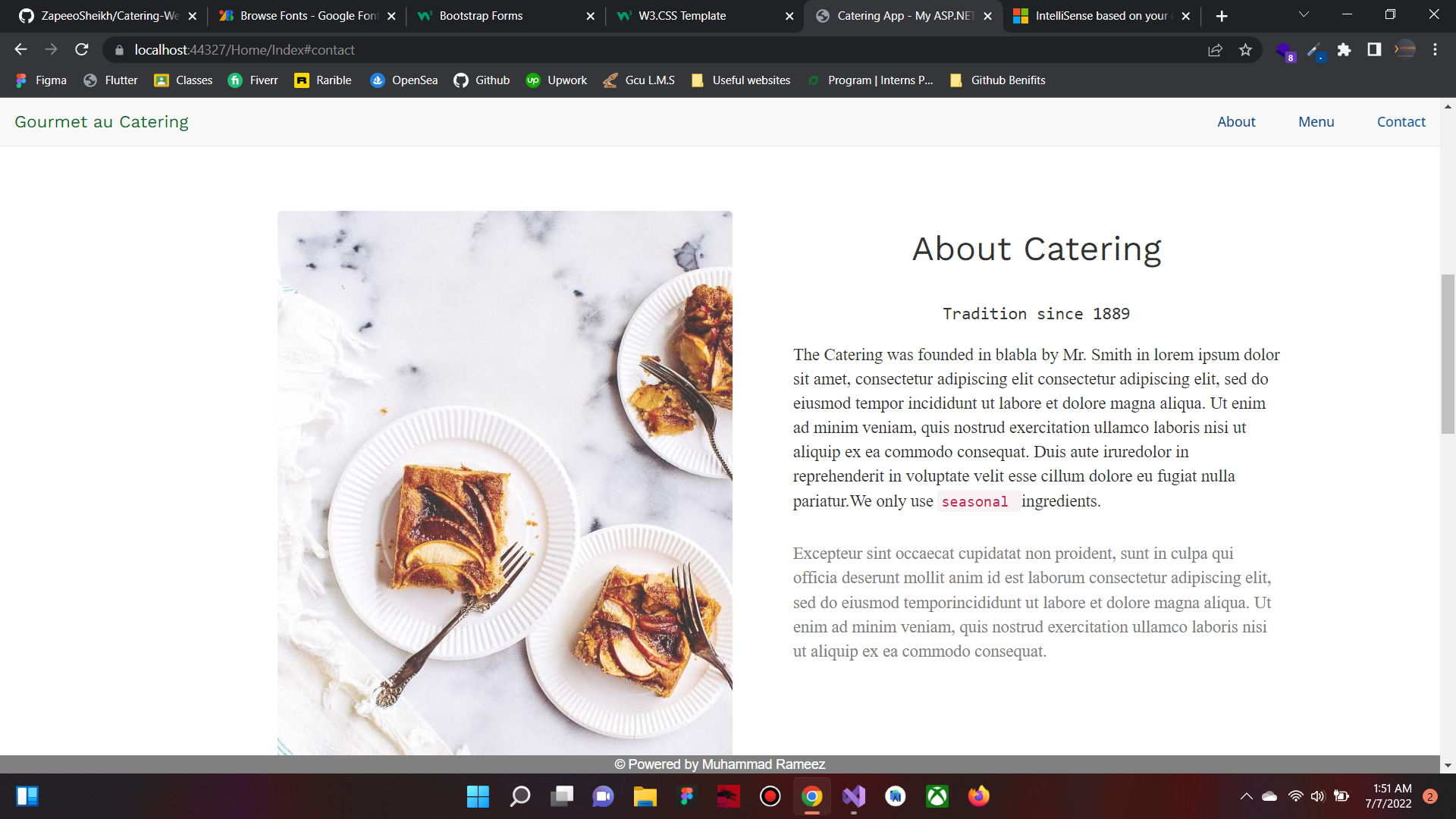 GitHub - ZapeeoSheikh/Catering-Website: Clone of W3schools W3.Css ...