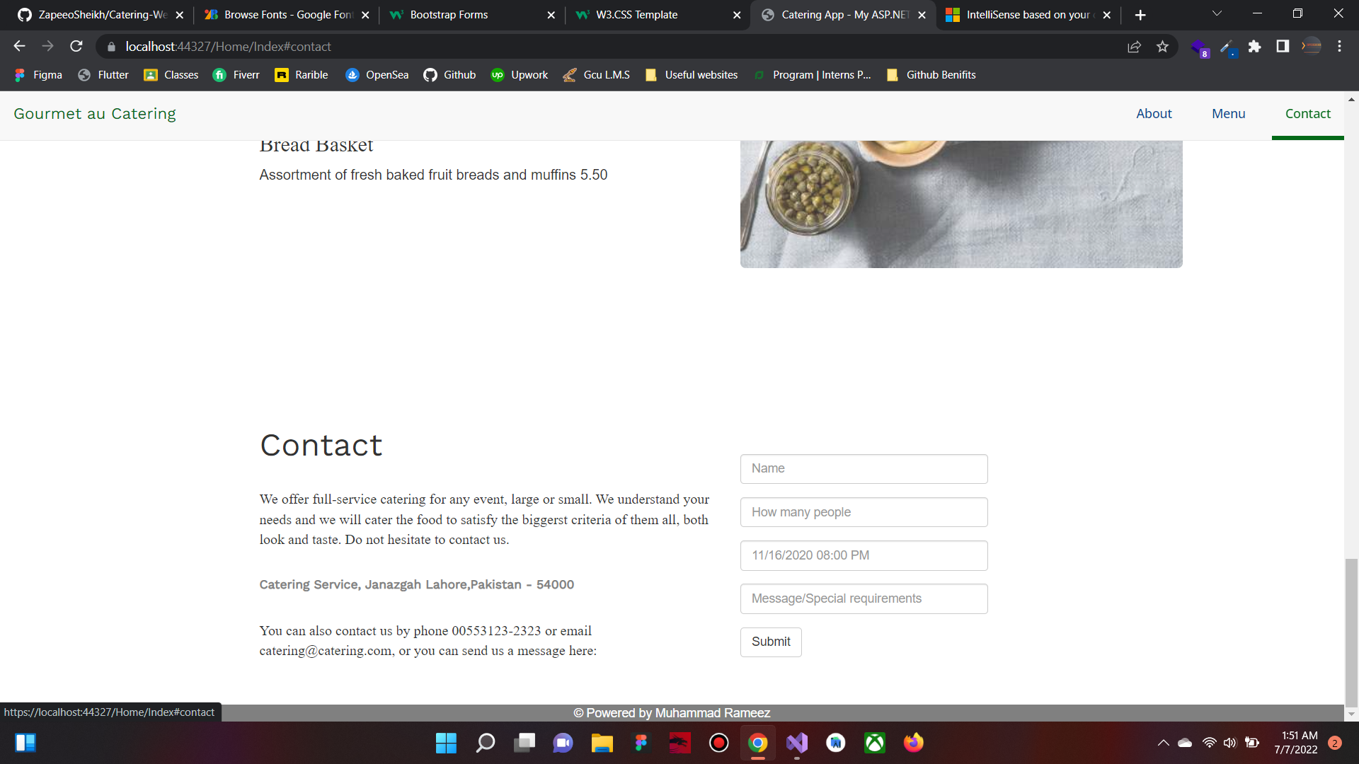GitHub - ZapeeoSheikh/Catering-Website: Clone of W3schools W3.Css ...