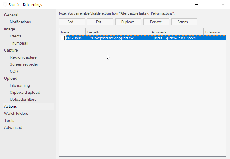 [Feature Request] Add ability to perform ShareX actions just before upload to remote service ...