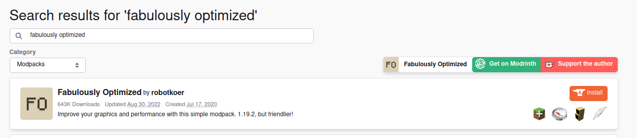 GitHub - devBoi76/modrinthify: Redirect curseforge.com mod pages to modrinth.com when possible