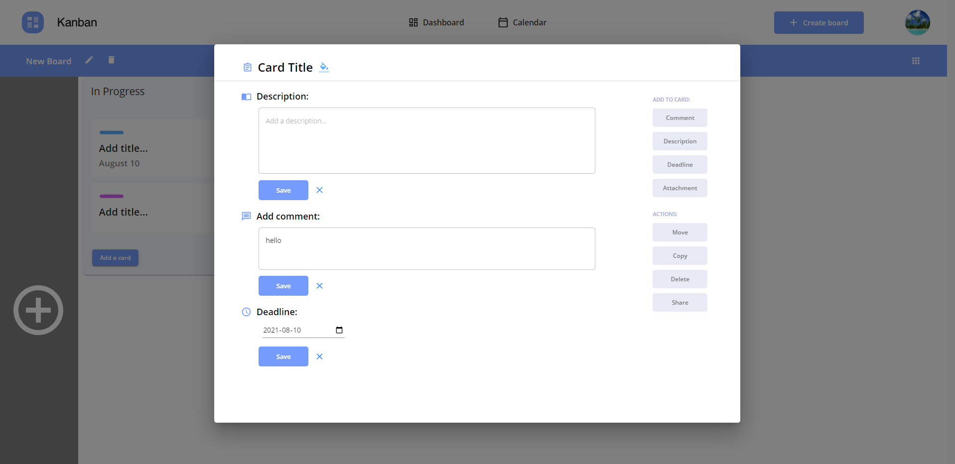 Github Webdever12 Kanban Board Application Kanban Board Is An Application Used In The Agile