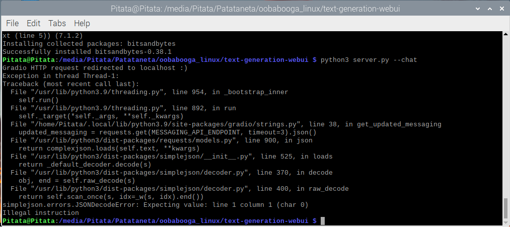 WEBUI server never starts · Issue #1598 · oobabooga/text-generation-webui · GitHub