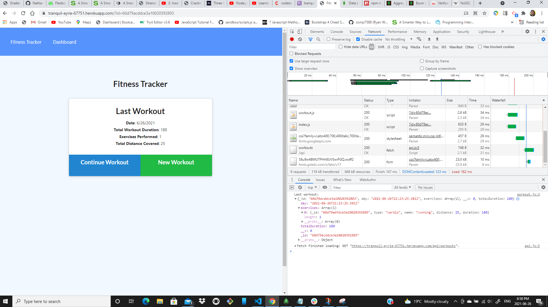 GitHub - NathanWichmann/FitnessTracker: This application is a personal fitness tracker that is ...
