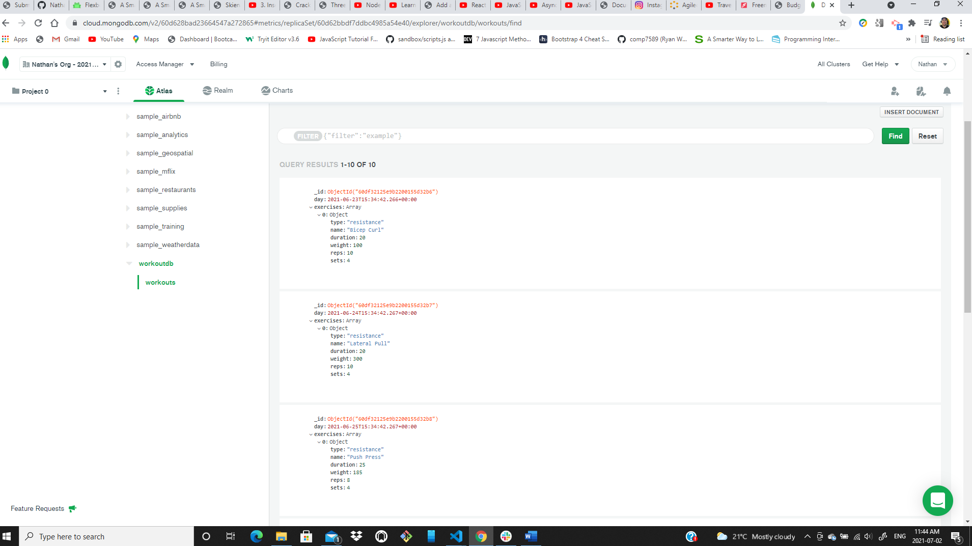 GitHub - NathanWichmann/FitnessTracker: This application is a personal fitness tracker that is ...