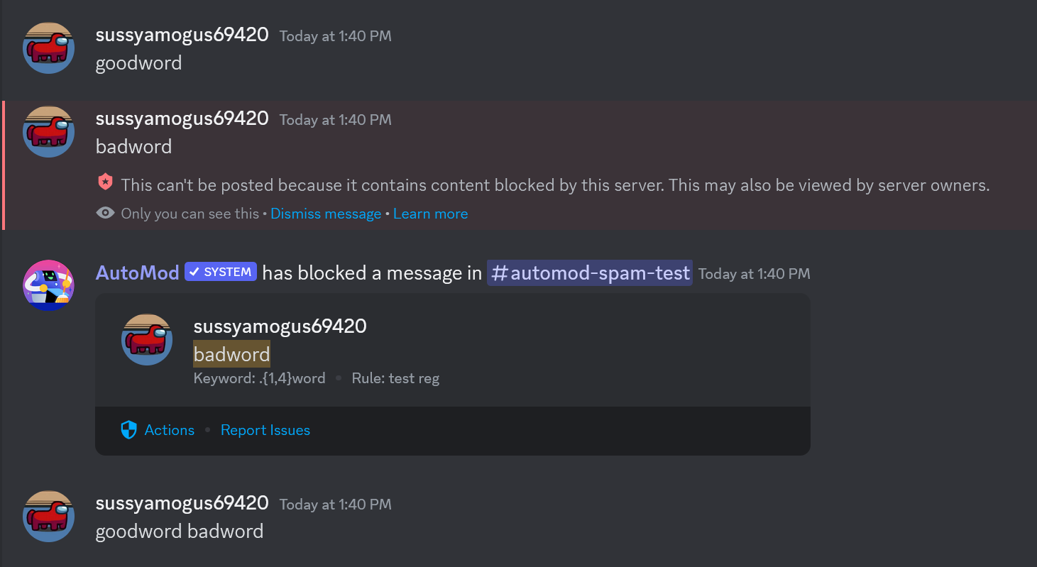 Automod Regex Doesn T Search For Multiple Captures · Issue 6506 · Discord Discord Api Docs · Github