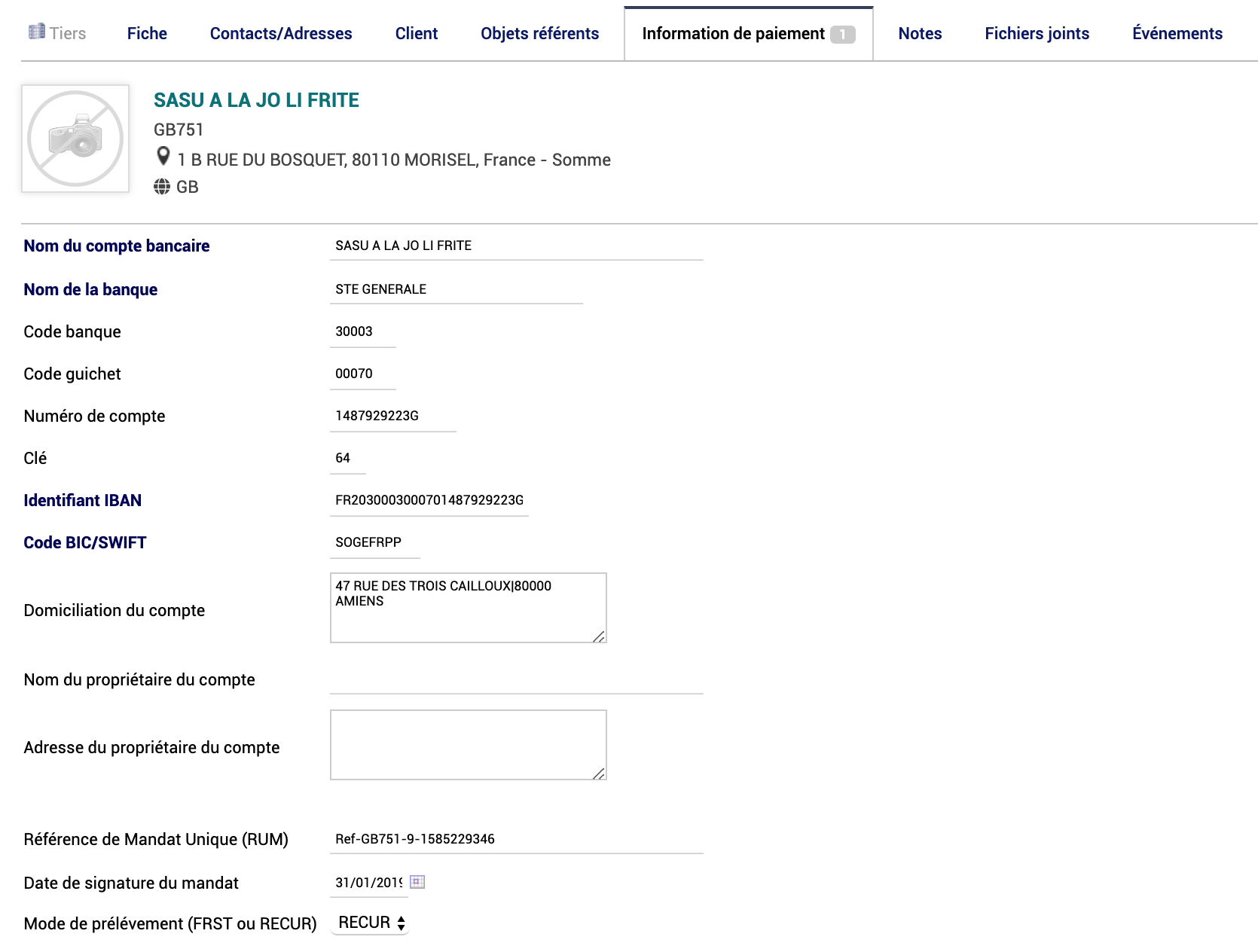 Api Return Return The Rum Value As Null When Create Companybankaccount Object For Thirdparty 3256
