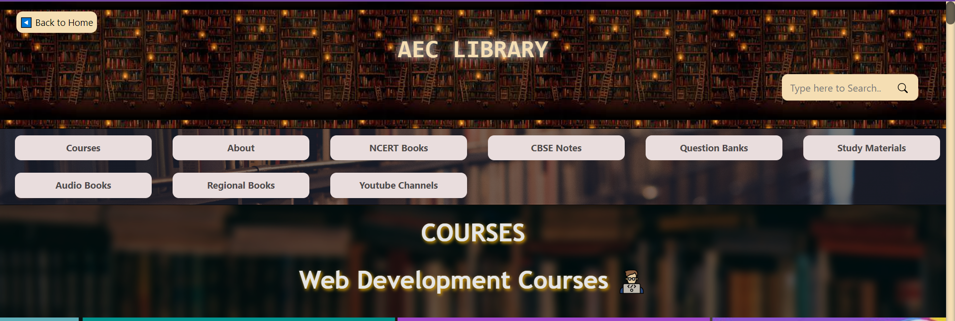 Navbar in Resources page · Issue #1086 · SauravMukherjee44/Aec-Library-Website · GitHub