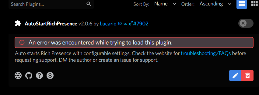 An error was encountered while trying to load this plugin. · Issue #169 · Mega-Mewthree ...