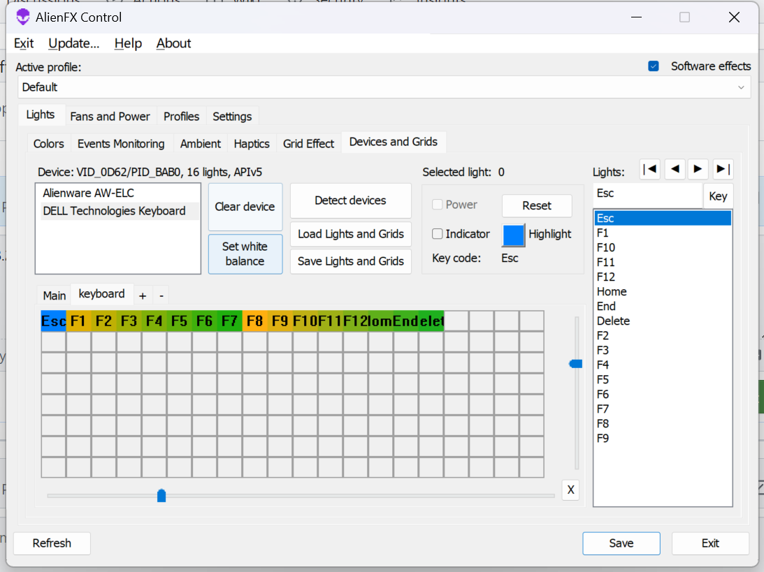 alienfx-cli can not control m18r1 keyboard lights · Issue #348 · T-Troll/alienfx-tools · GitHub