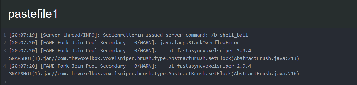 shell ball brush causes StackOverflow Exception · Issue #285 ...