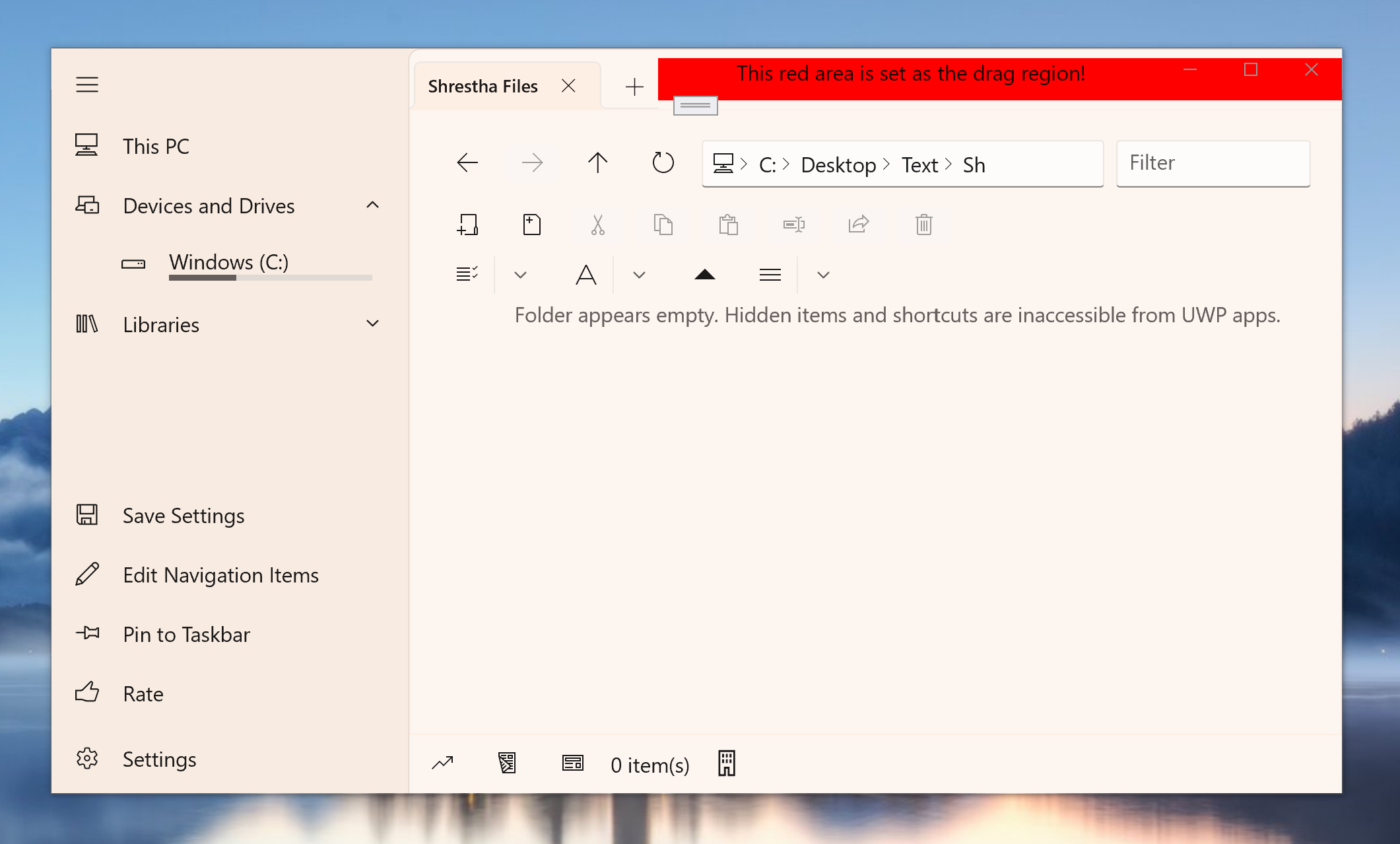 Setting tabview footer as draggable region does not work inside Navigationview · Issue #5518 ...